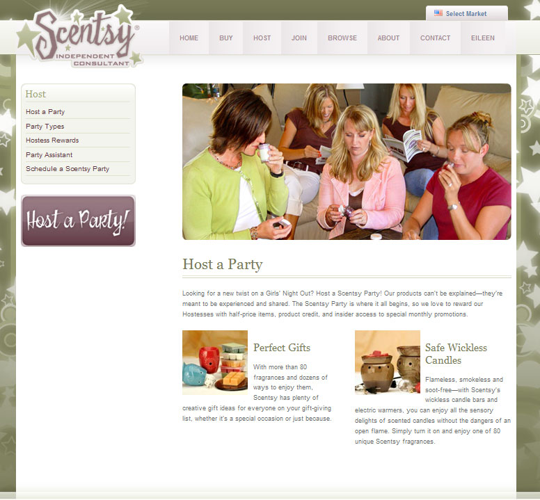 Scentricity - Host